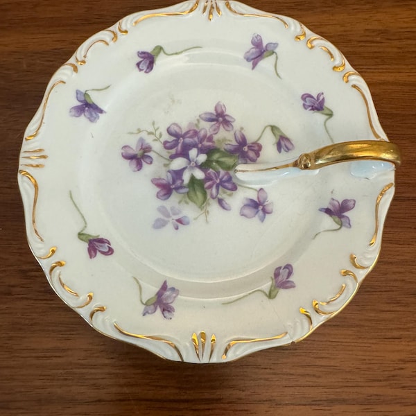 Vintage Violet Dish - Etsy