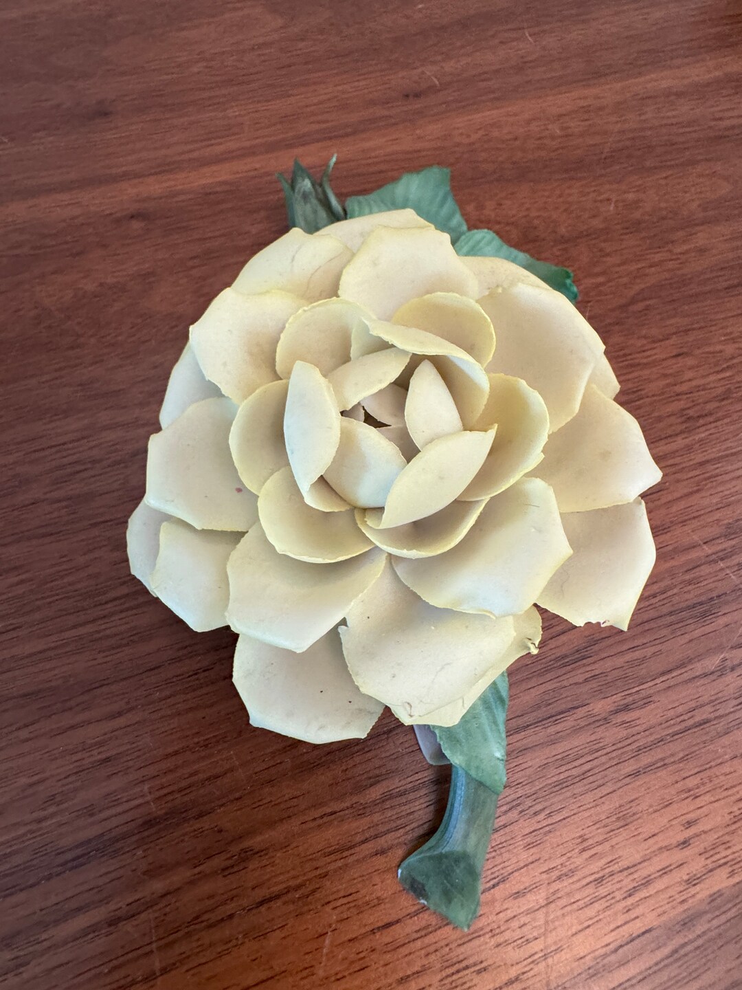 Capodimonte by Maricel Niel Rose Figurine Cream - Etsy