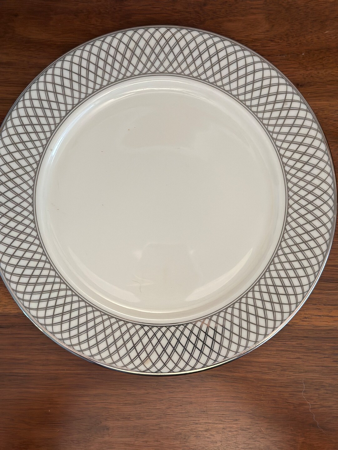 Lenox Citadel Silver Lattice Serving Plate 11.5” - Etsy