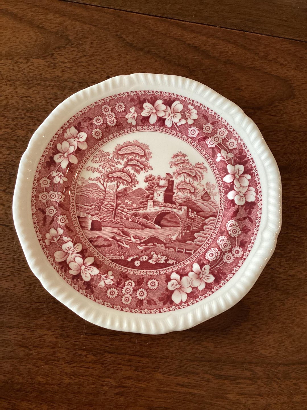 Copeland Spode Pink Tower Design Plate 6 1/2” Made in England - Etsy