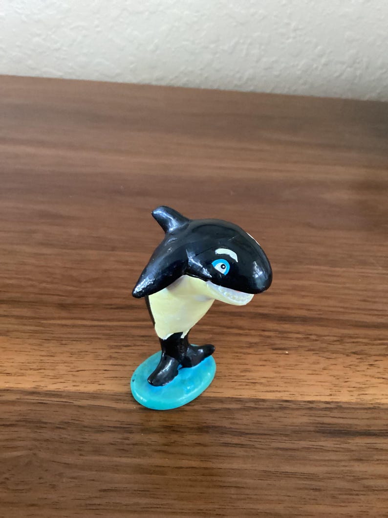 1987 Killer Whale Smiling Shamu Figurine - Etsy