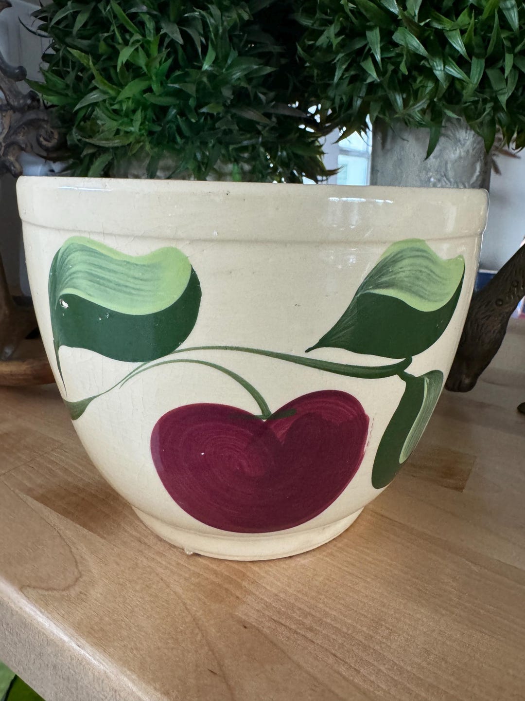 Watts Pottery Apple Tall Mixing Bowl - Etsy