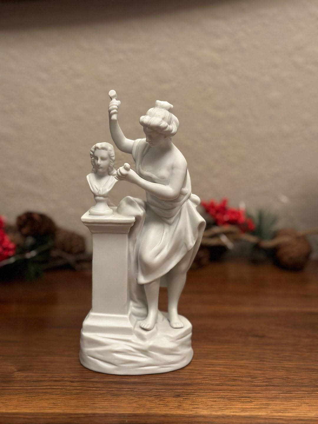 Andrea by Sadek Bisque Statue Greek Muse Sculpter 9” - Etsy