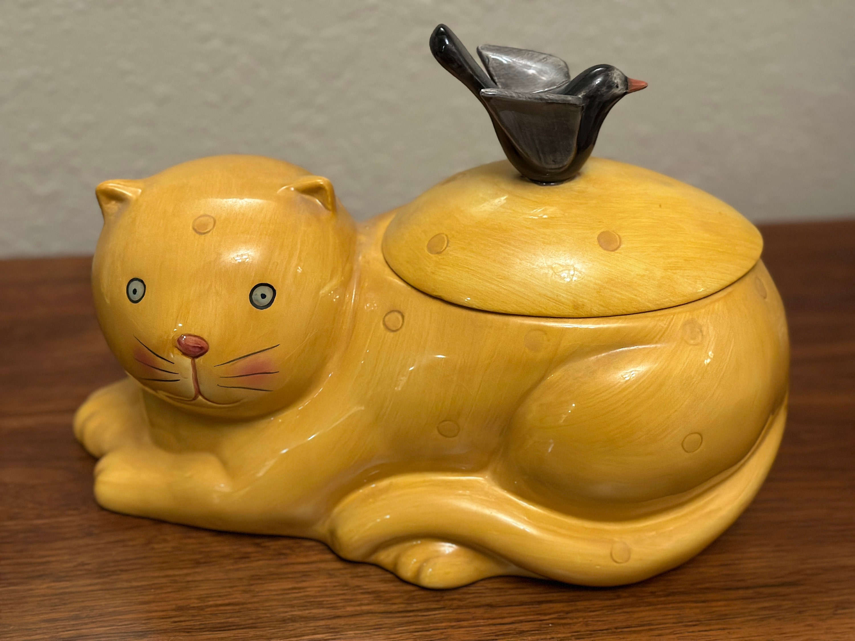 Sakura by Debbie Mumm Cat Cookie Jar 10 - Etsy