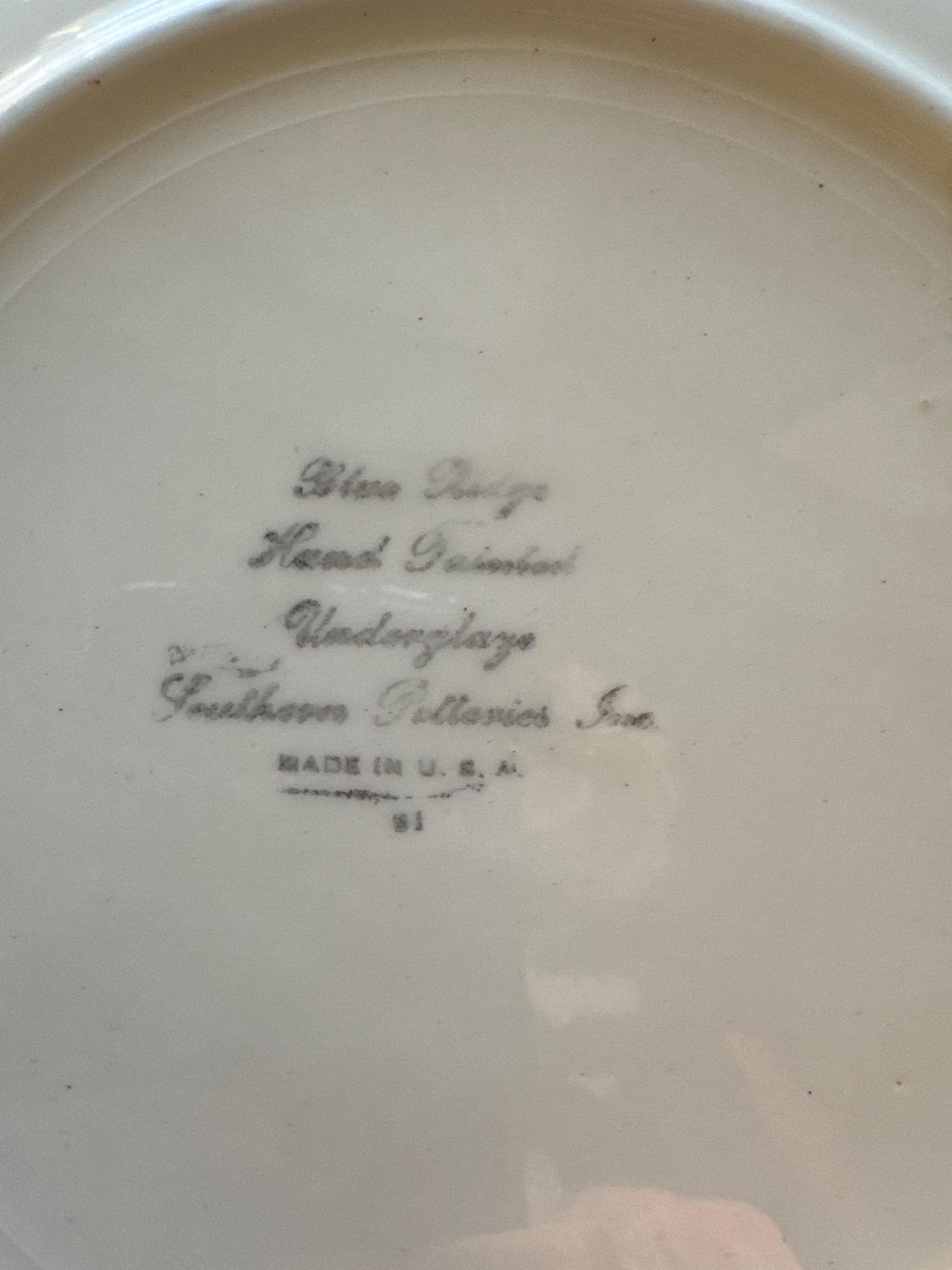 Blue Ridge Hand Painted Underglaze Crab Apples Dinner Plate 9.25 - Etsy