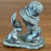 Michael Ricker Pewter Girl W/bunny Rabbit Figurine Handcrafted ...