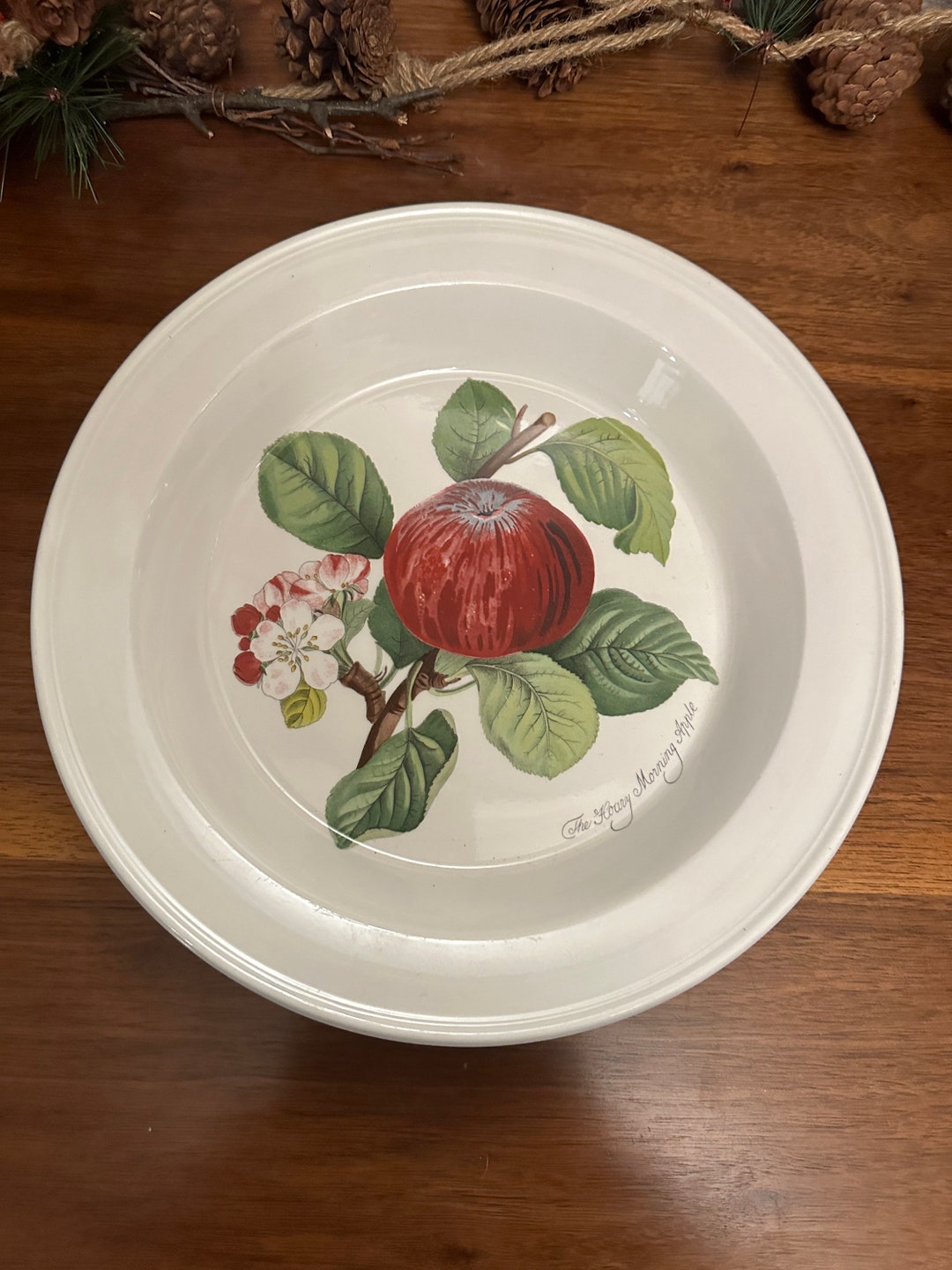 Portmeirion Pomona the Hoary Morning Apple Dish 10” - Etsy