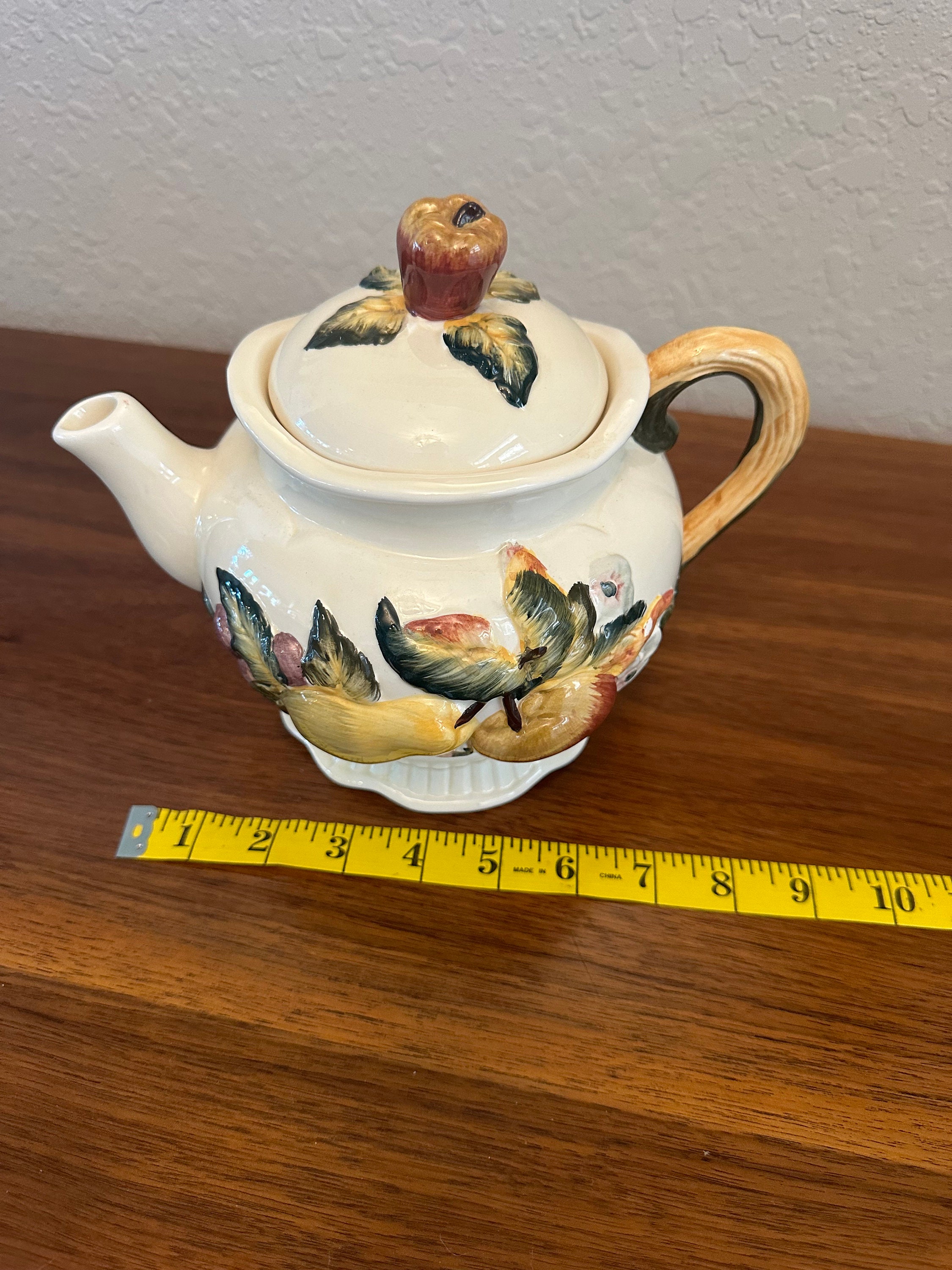 Bico China Ivory With Fruit Tea Pot - Etsy