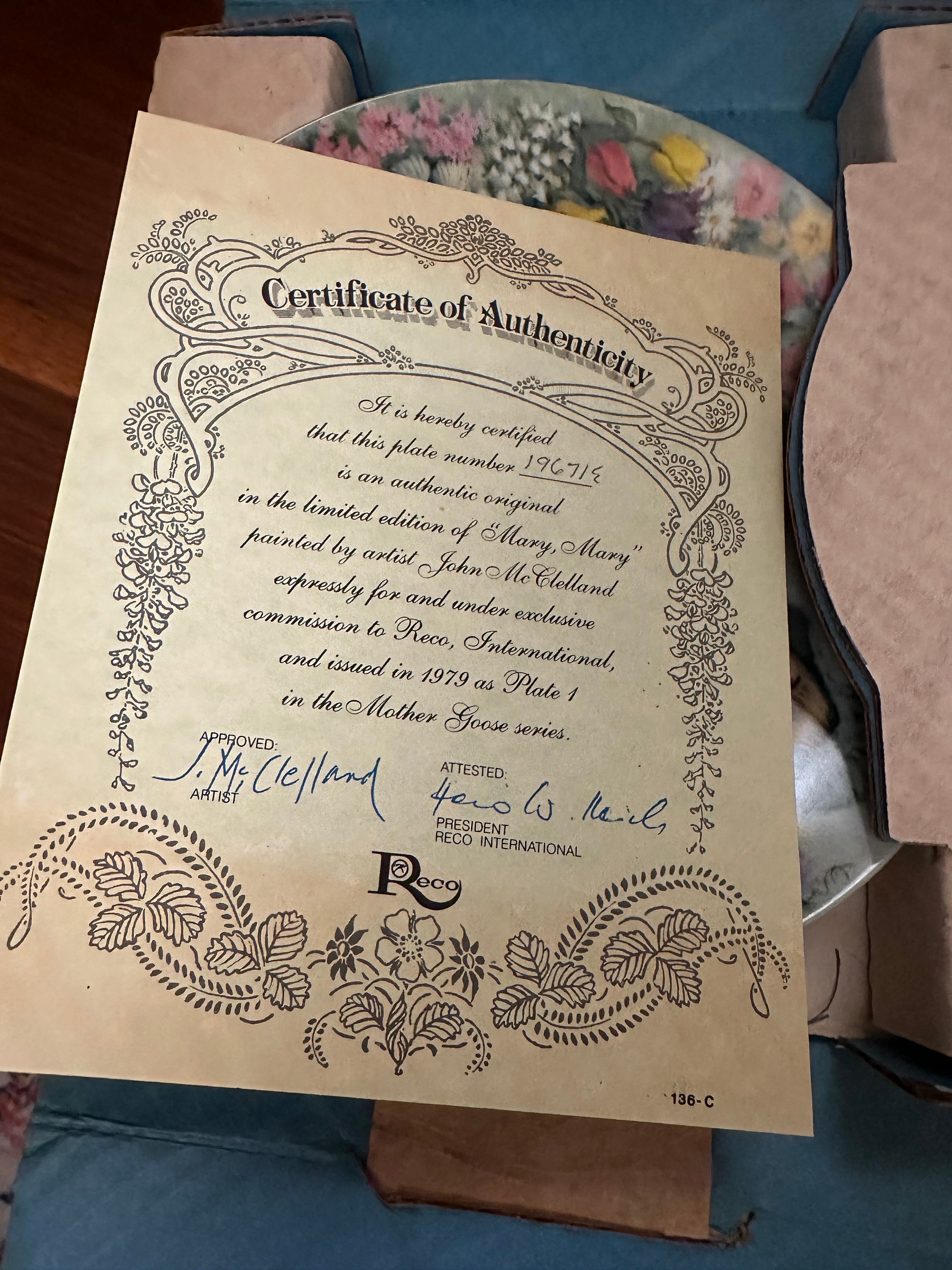 Reco John Mcclelland Mother Goose Collection Mary Mary 8 - Etsy