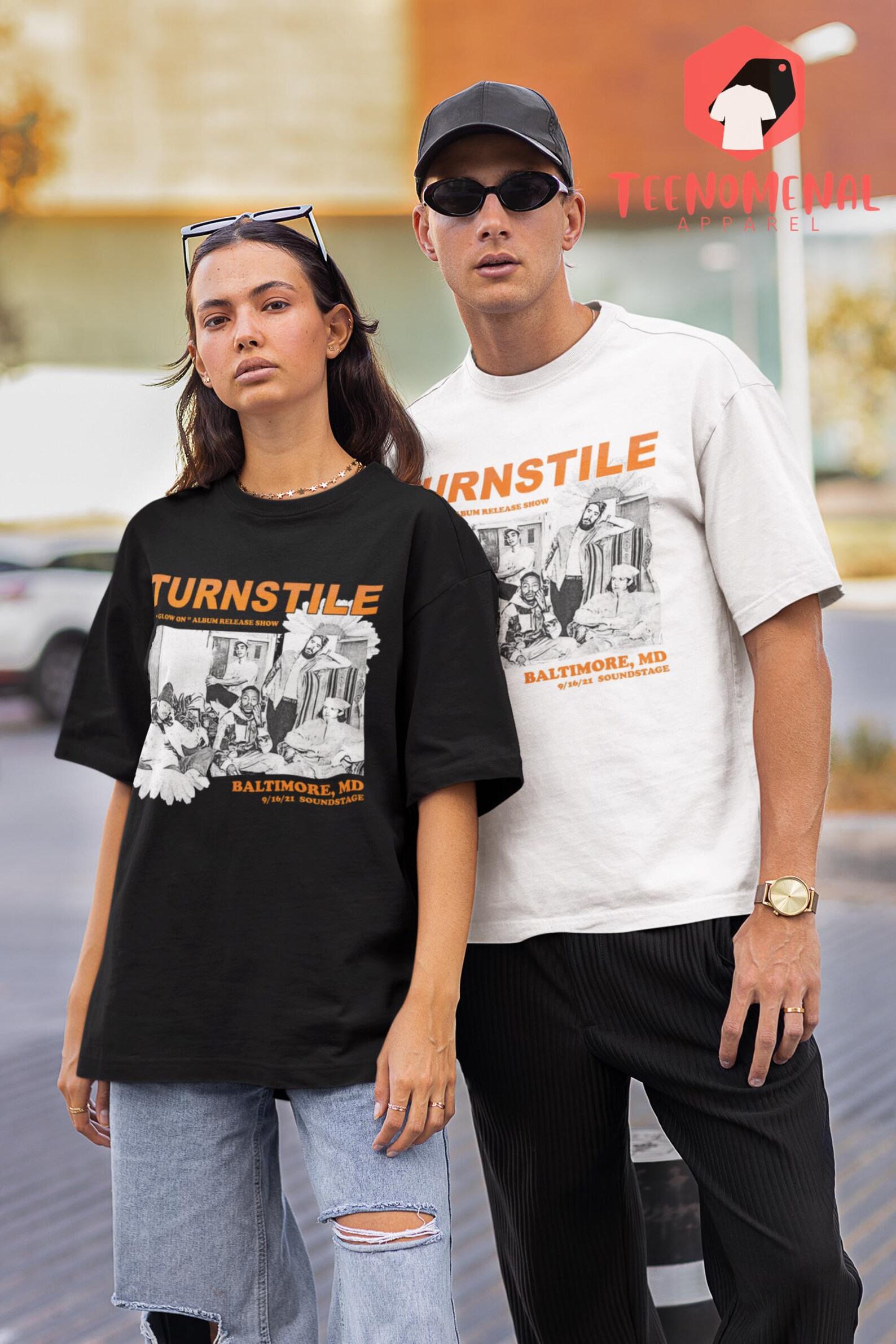 Turnstile Unisex T-shirt - Rock Music Band Merch - Glow on Album Tee ...