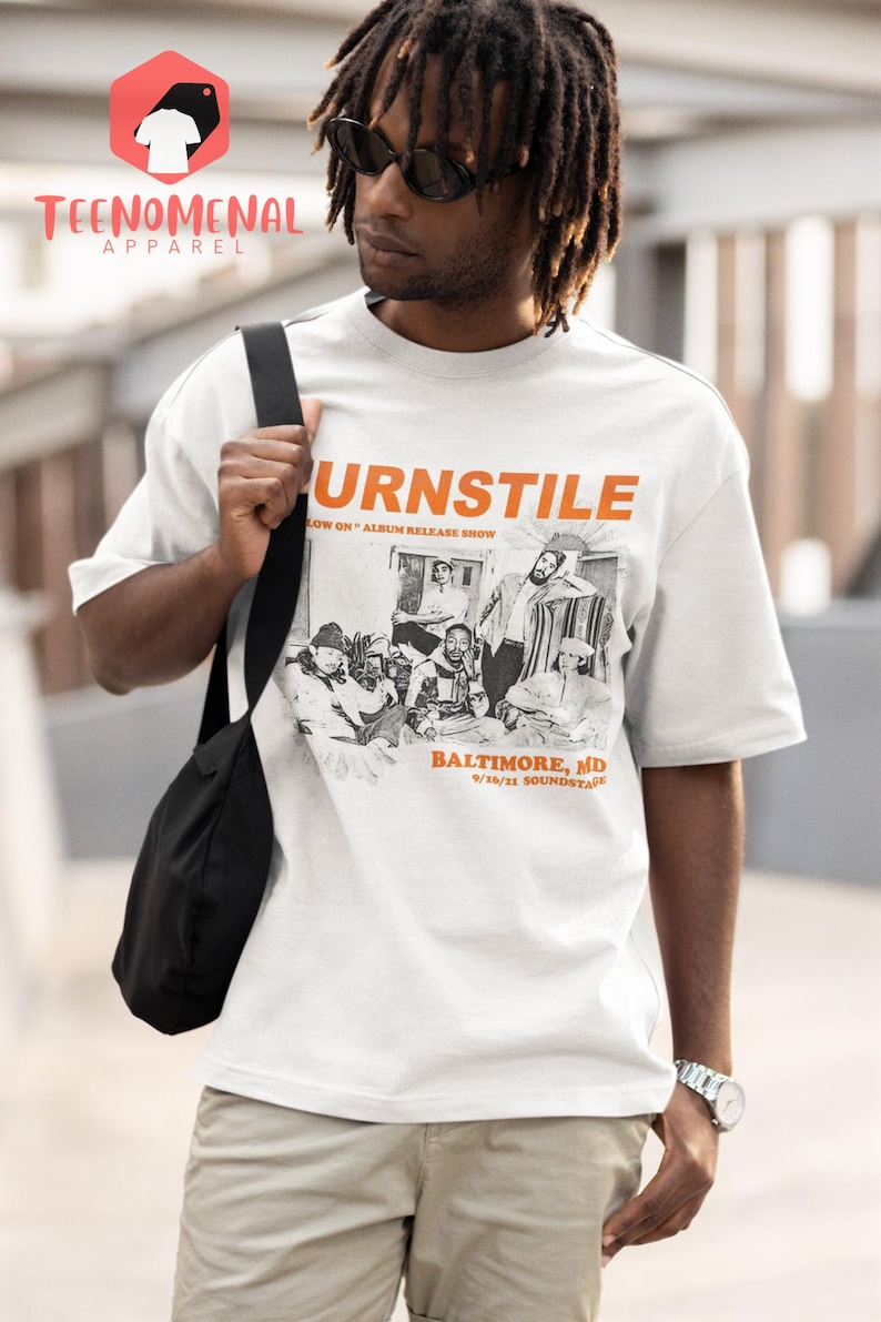 Turnstile Unisex T-shirt - Rock Music Band Merch - Glow on Album Tee ...