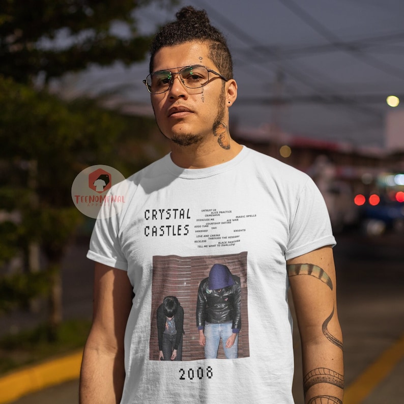 Crystal Castles Unisex T-shirt - Music Band Graphic Tee - Printed Music ...