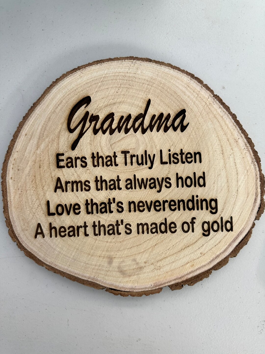 Wood Plaque, Grandma Gift, Laser Engraved, Wood Slab, Quote Sign ...