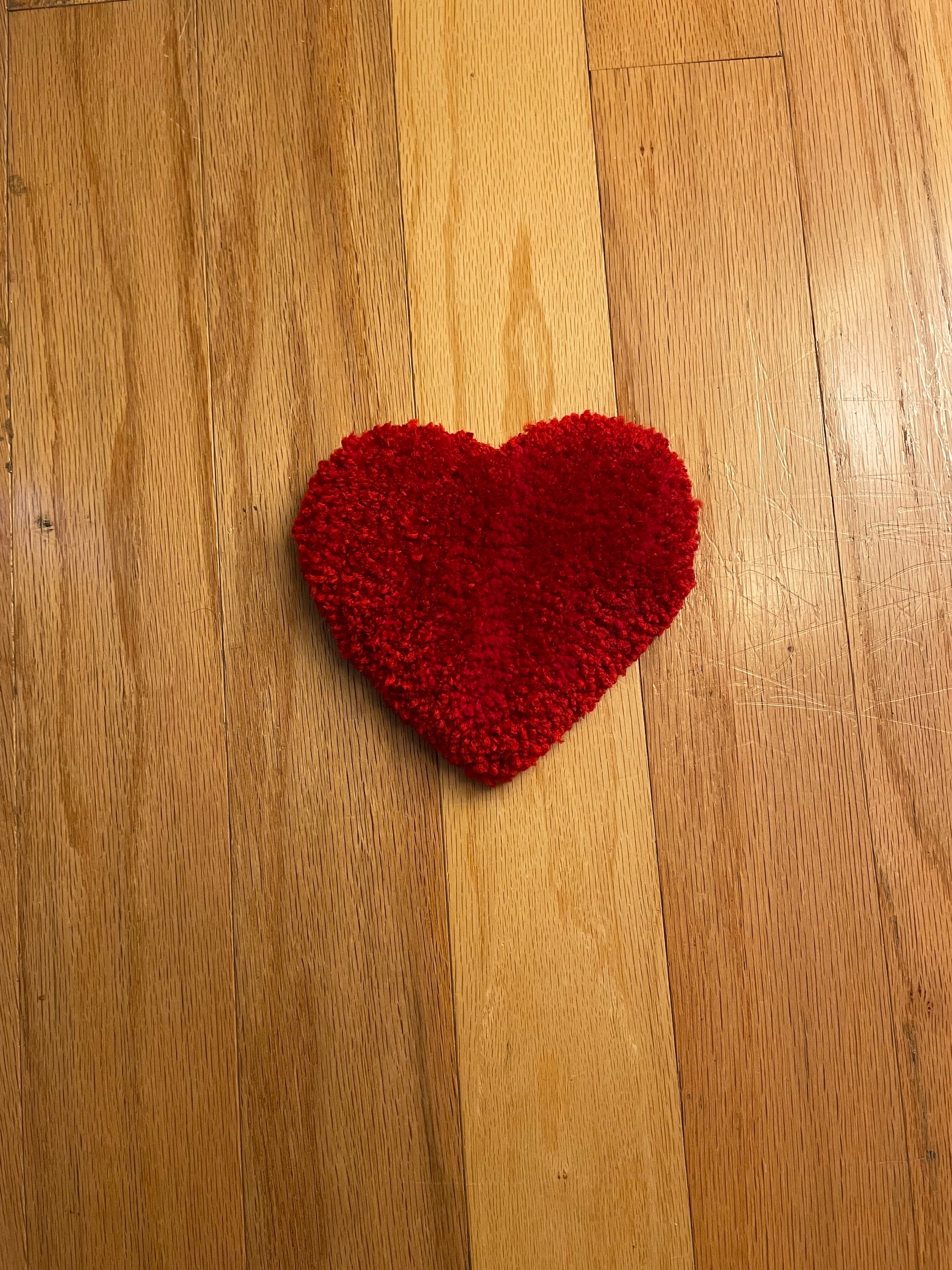 Hearts Hand Tufted Rug - Etsy