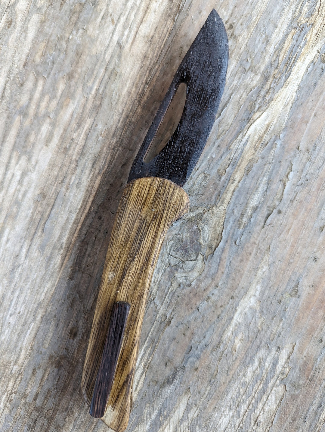 Wooden Toy Folding Pocket Knife Wooden Fidget Knife Wood Trainer Knife ...