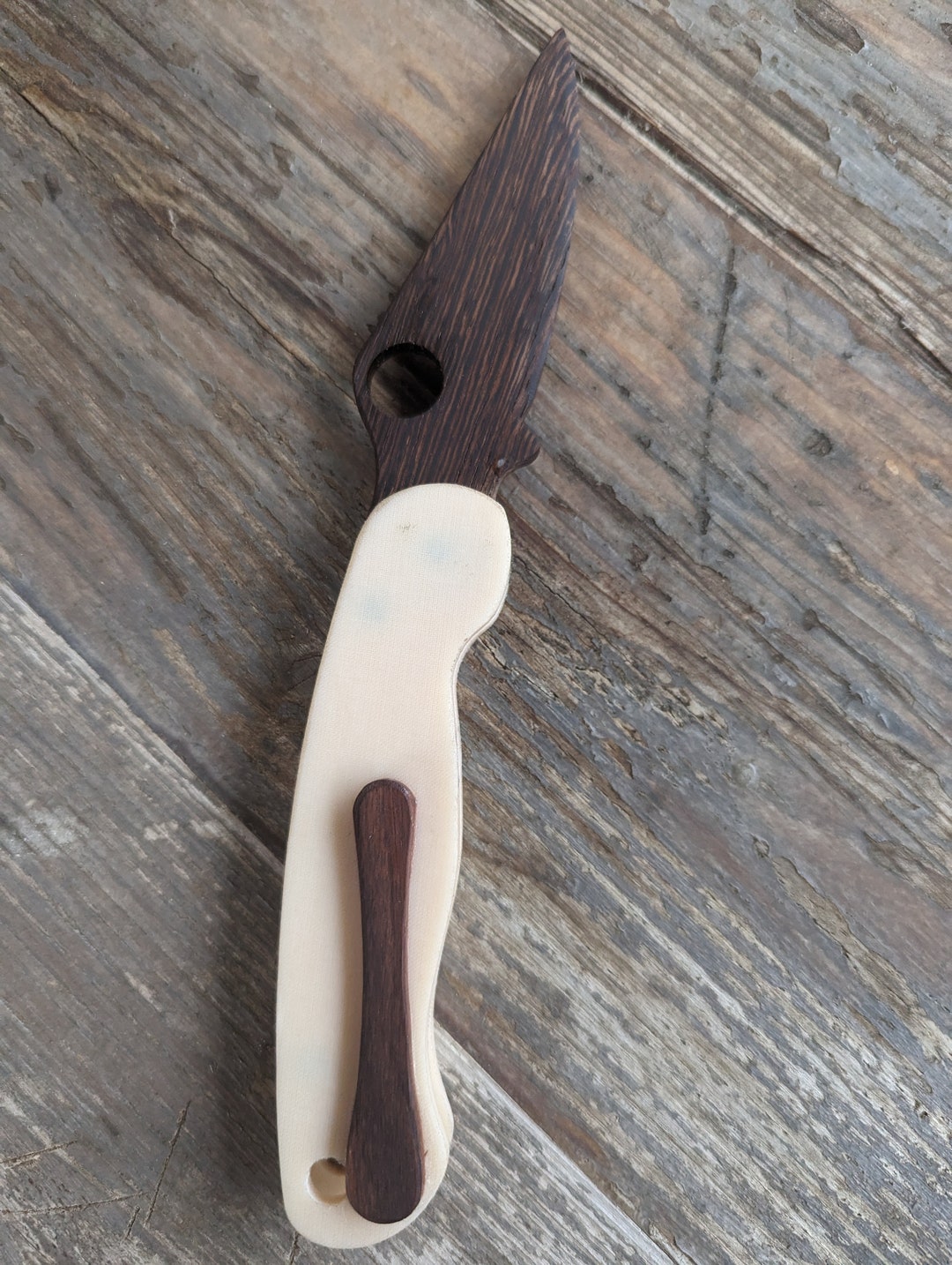 Wooden Toy Folding Pocket Knife Wooden Fidget Knife Wood Trainer Knife ...