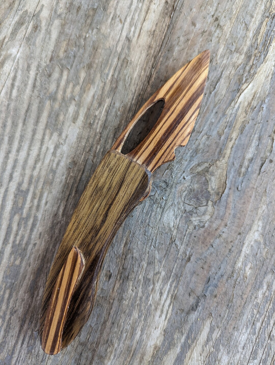 Wooden Toy Folding Pocket Knife Wooden Fidget Knife Wood Trainer Knife ...