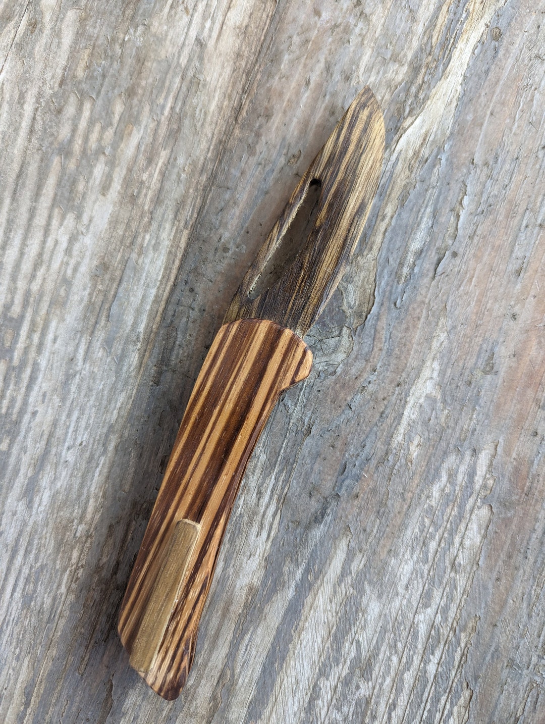 Wooden Toy Folding Pocket Knife; Wooden Fidget Knife; Wood Trainer ...