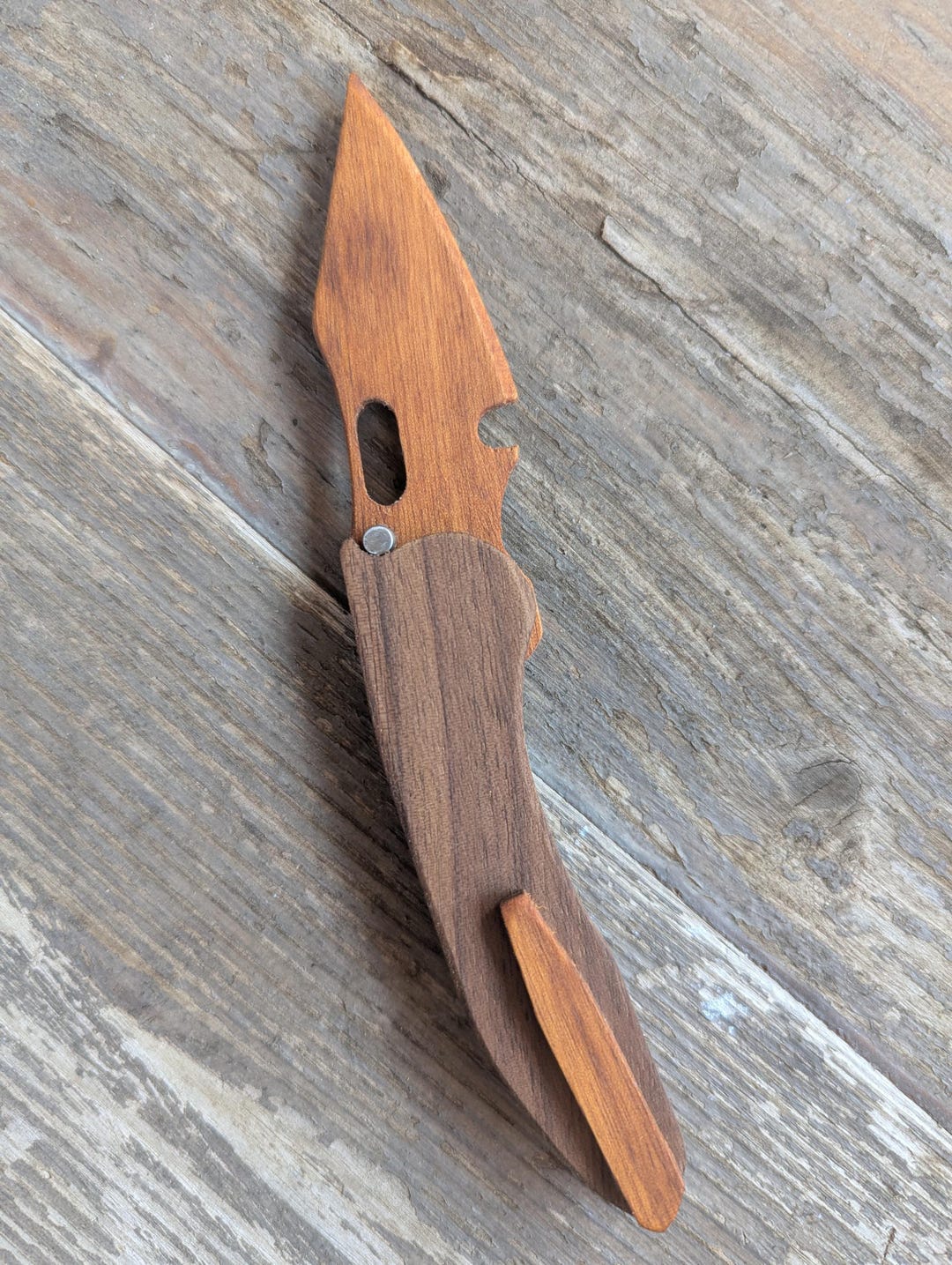 Wooden Toy Folding Pocket Knife Wooden Fidget Knife Wood Trainer Knife ...