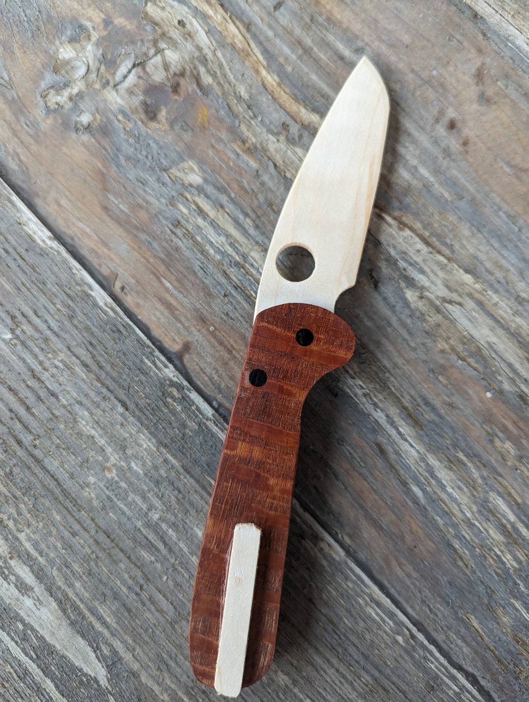 Wooden Toy Folding Pocket Knife Wooden Fidget Knife Wood - Etsy