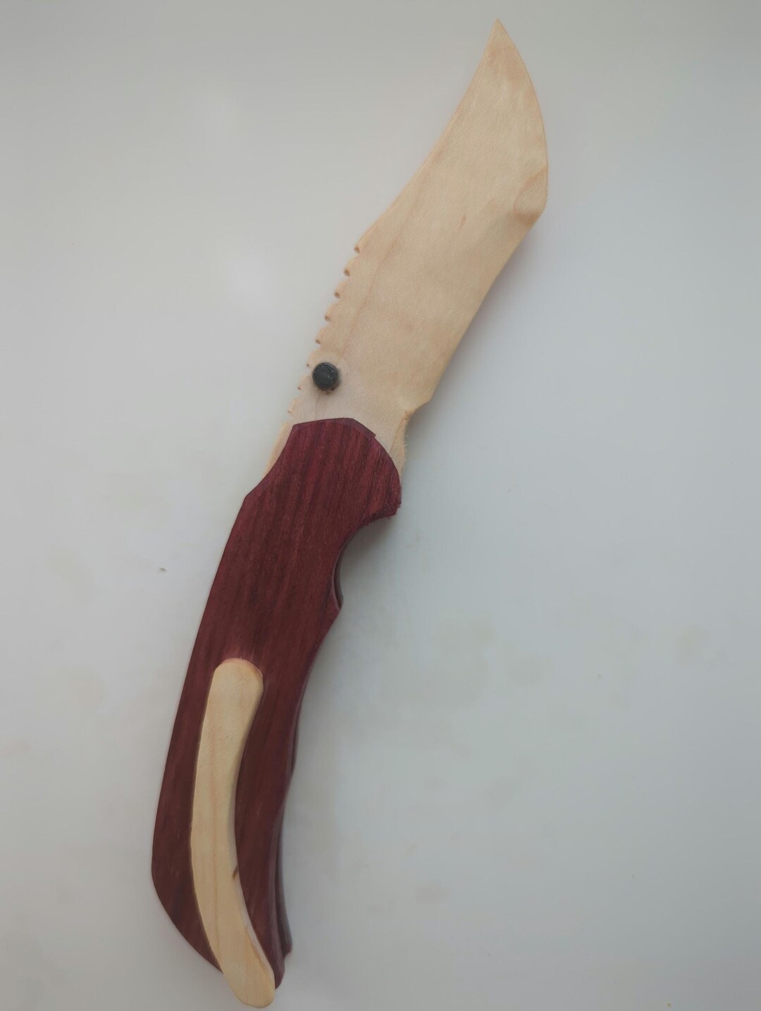 Wooden Toy Folding Pocket Knife Wood Fidget Knife Wood Trainer Knife ...