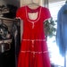 Vintage Prairie Style Red Dress - Etsy