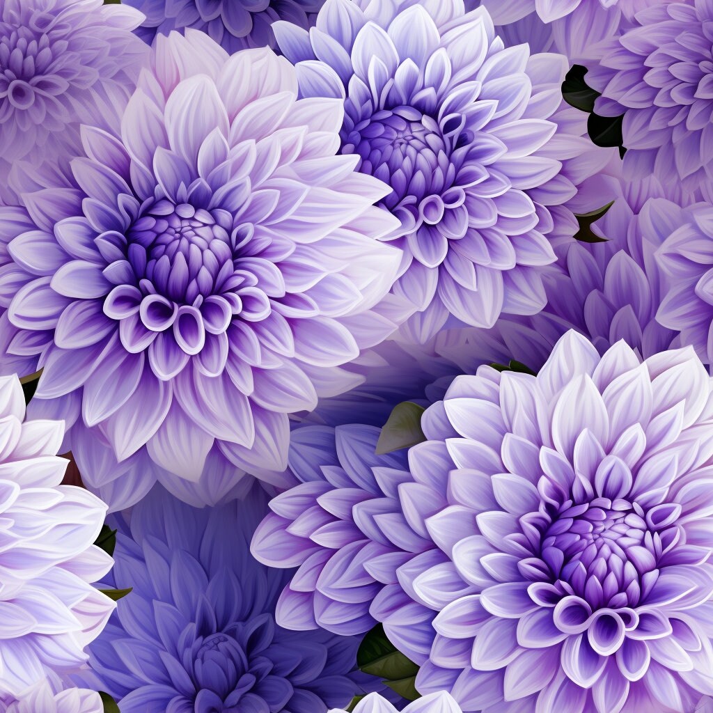 Dahlia Digital Paper, Seamless Dahlia Images, Tiled Printable Paper ...