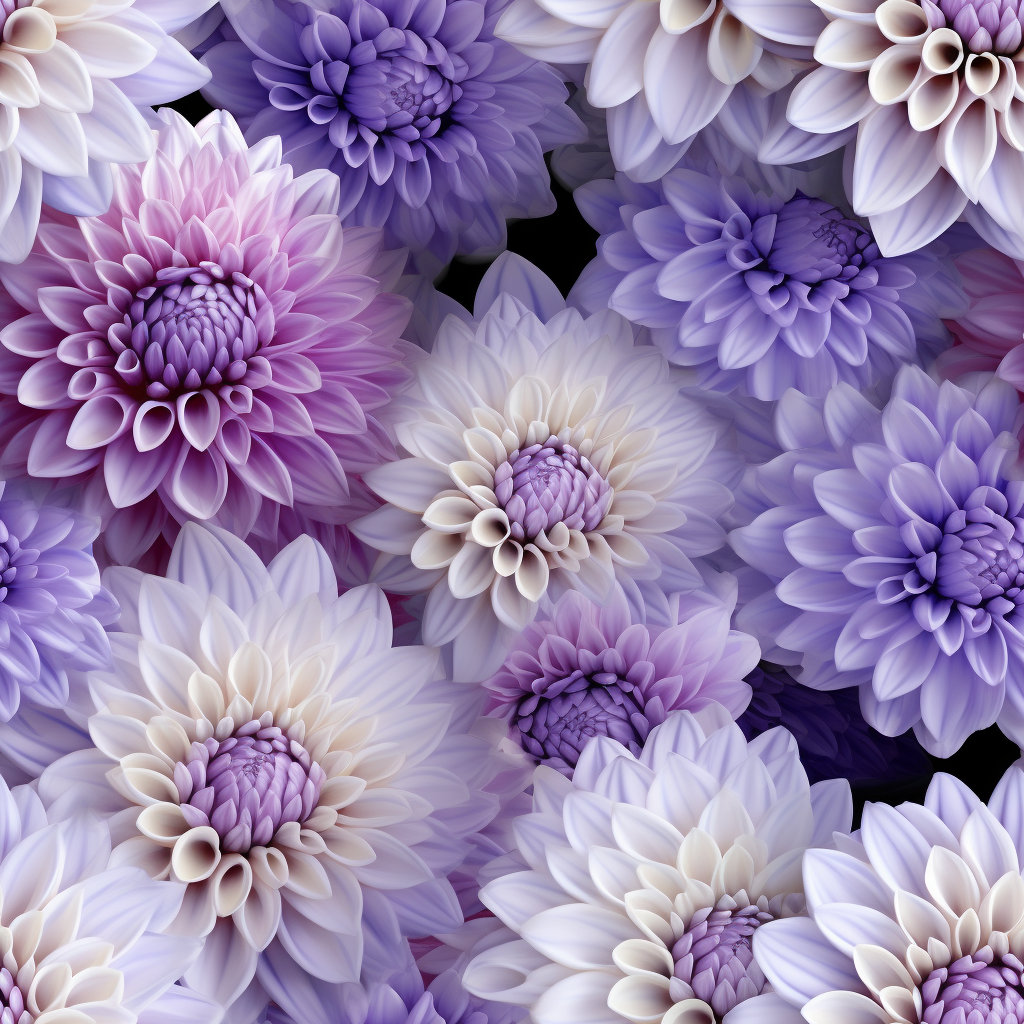 Dahlia Digital Paper, Seamless Dahlia Images, Tiled Printable Paper ...