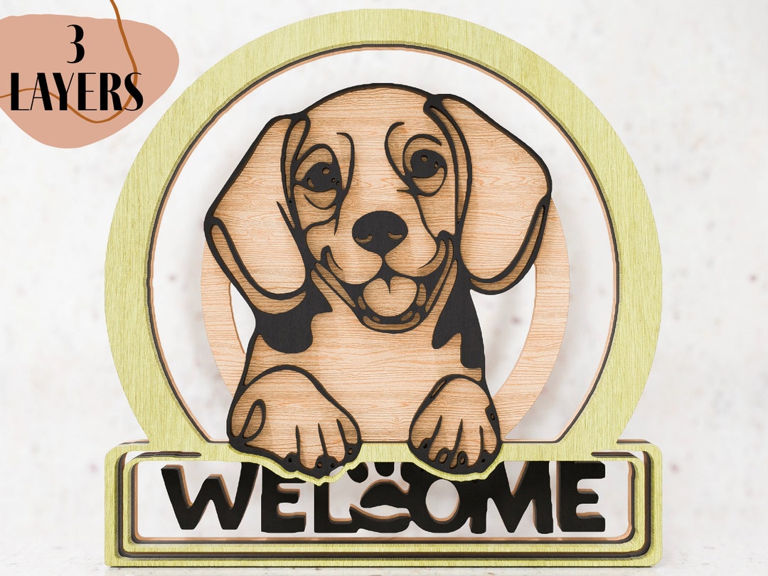 Beagle Multilayer Laser Cut Design Dog Breeds SVG 3D Layer Mandala ...