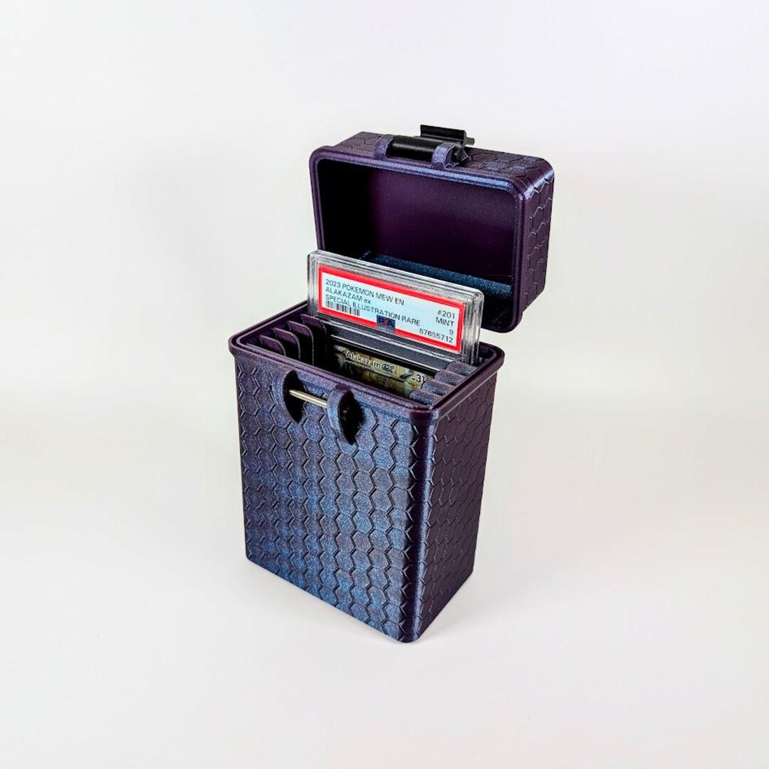 PSA Slab Storage: Embossed Hexagon Pattern, Holds 5 Graded Cards - Etsy