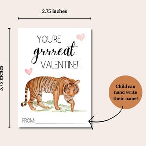 Printable Valentine's Day Cards for Kids | Zoo Animal Valentine ...
