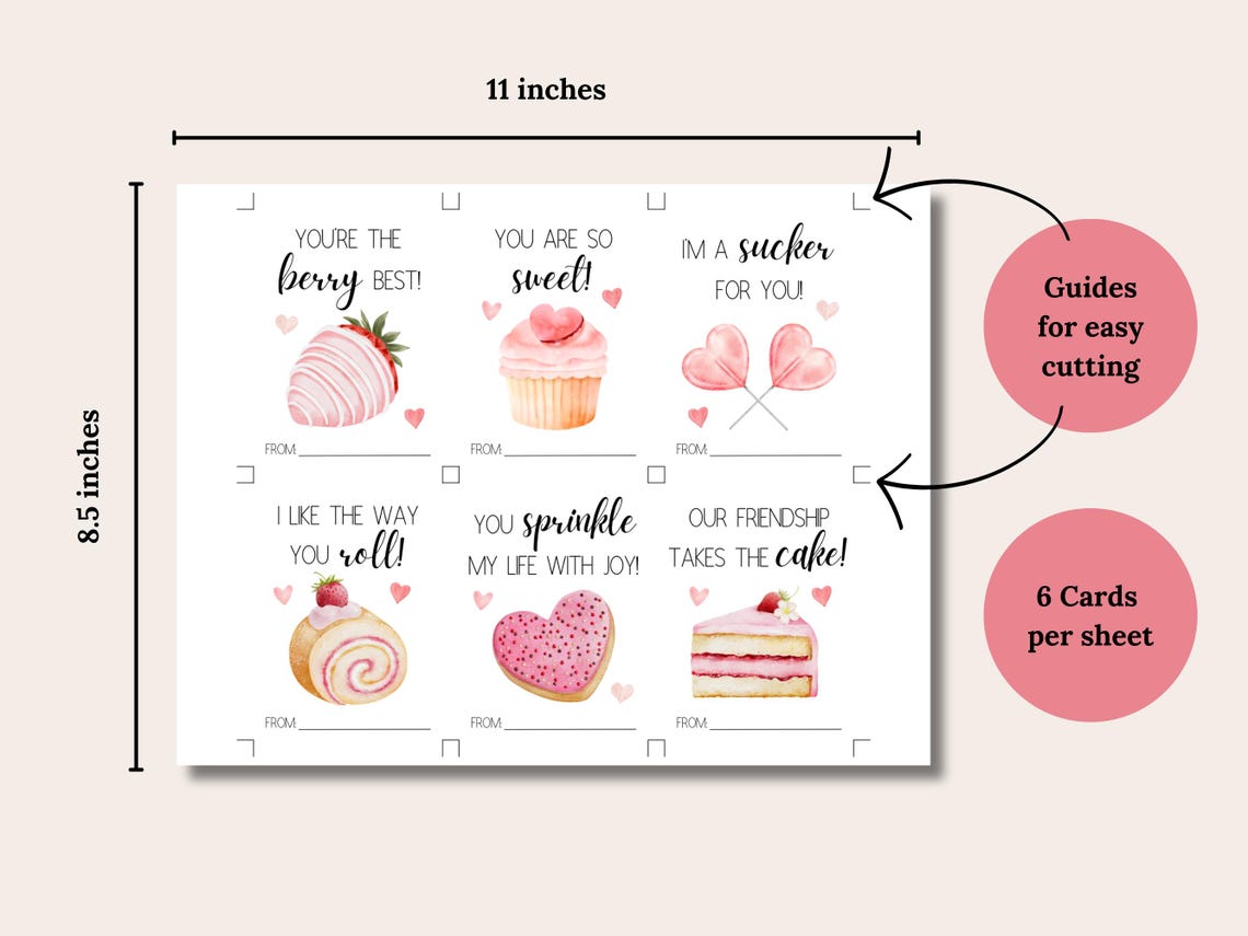 Printable Valentine's Day Cards for Kids | Sweets Valentine Cards ...