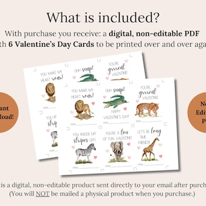 Printable Valentine's Day Cards for Kids | Zoo Animal Valentine ...