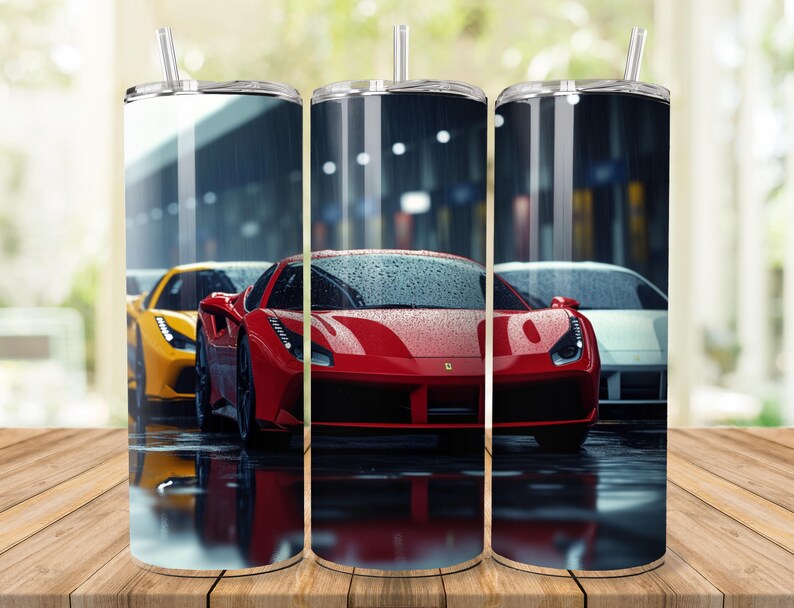 Luxury Sport Car Sublimation Designs for for 20 Oz Skinny/straight ...