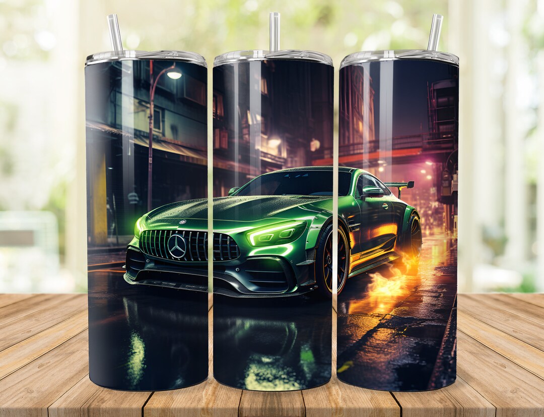 Cyberpunk Retro Mercedes Benz Sublimation Designs for for 20 Oz Skinny ...