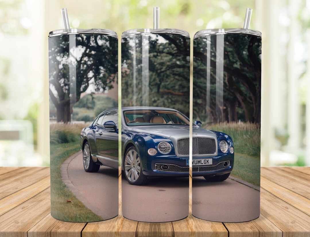 Blue Bentley Car Sublimation Designs for for 20 Oz Skinny/straight ...