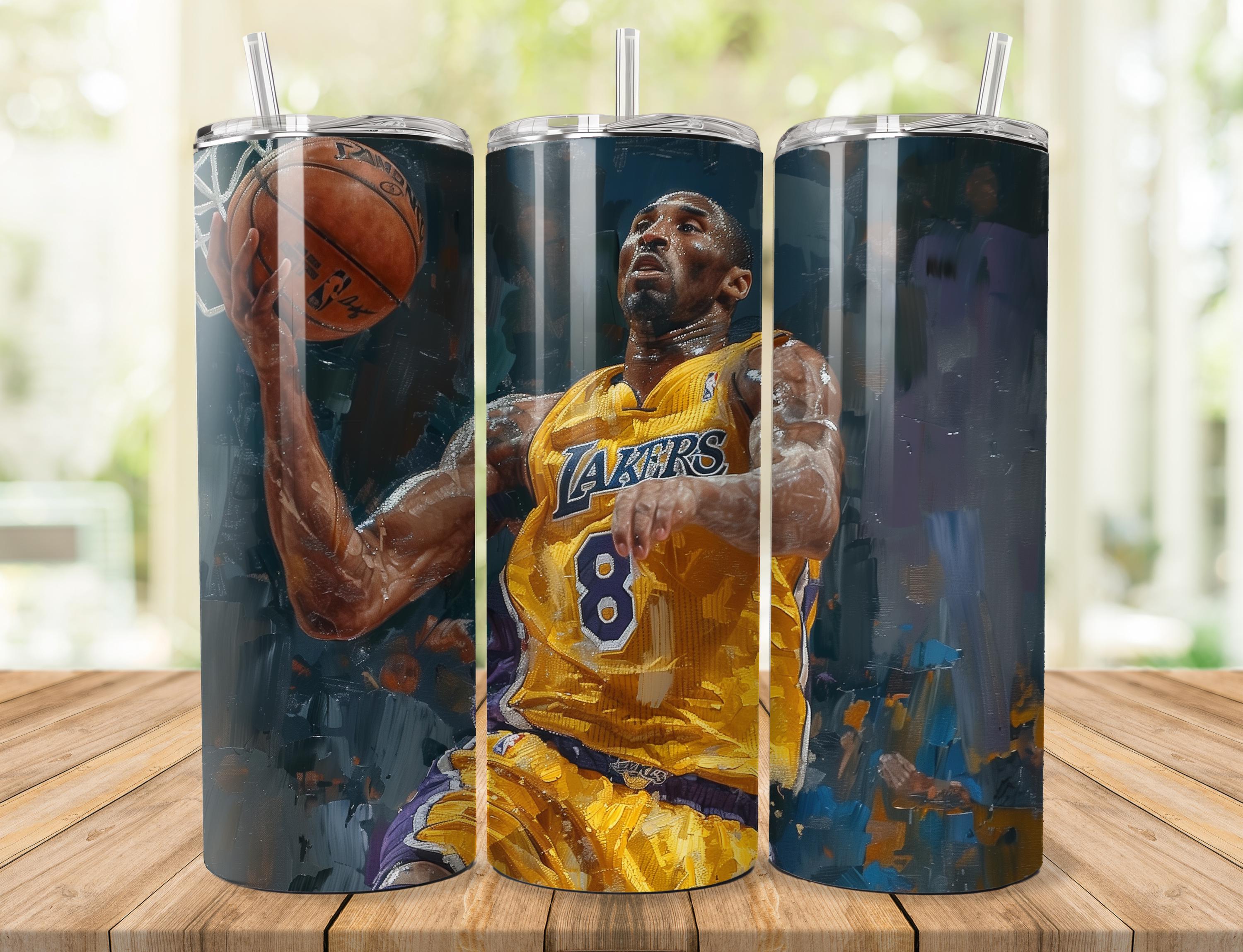 Oil Painting of Kobe Sublimation Designs for for 20 Oz Skinny/straight ...