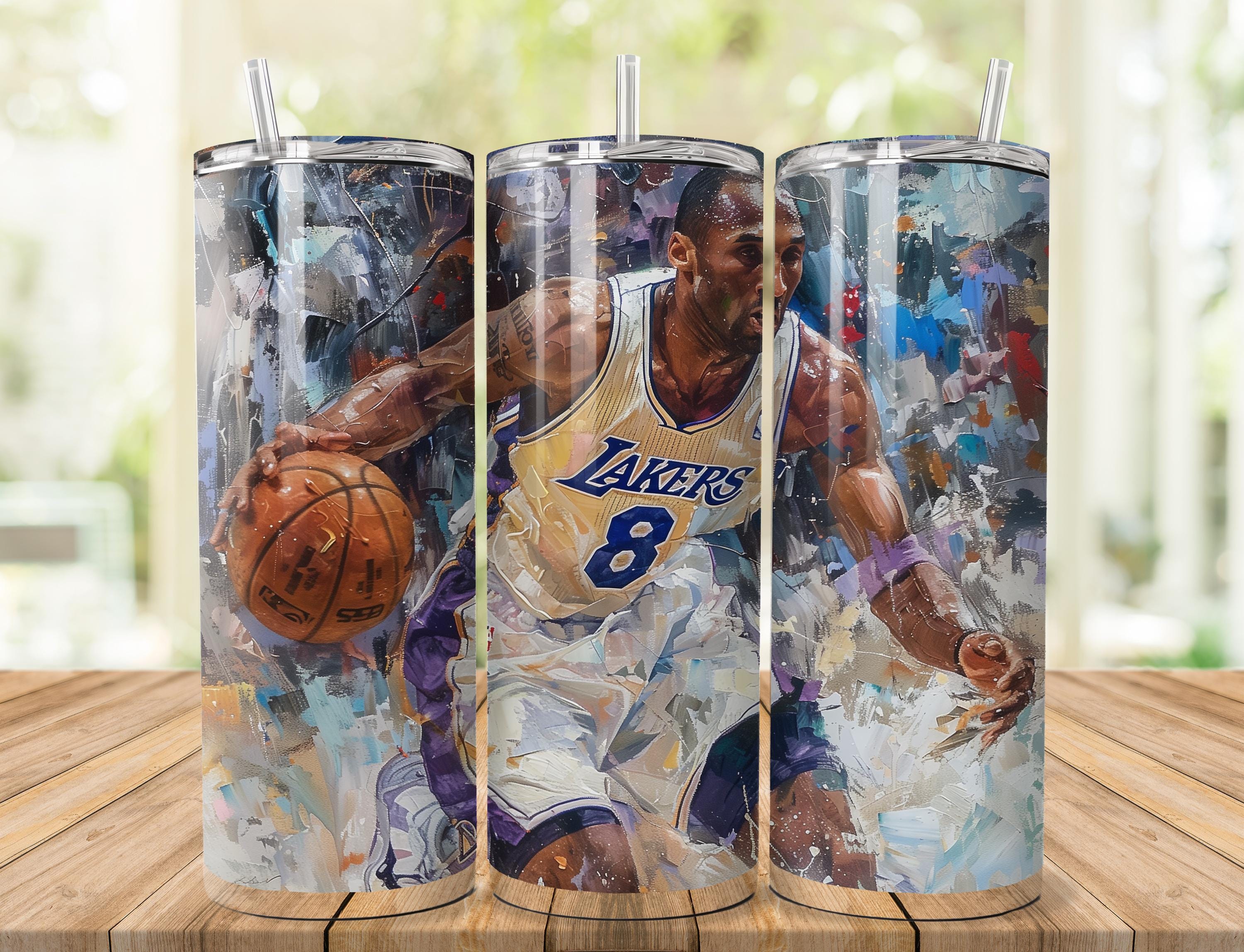 Oil Painting of Kobe Sublimation Designs for for 20 Oz Skinny/straight ...