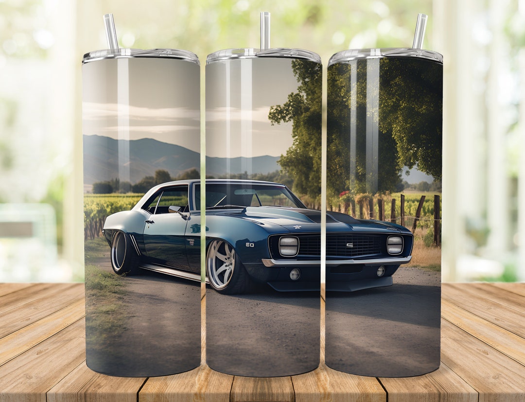 Classic 70s Chevrolet Camaro Sublimation Designs for for 20 Oz Skinny ...