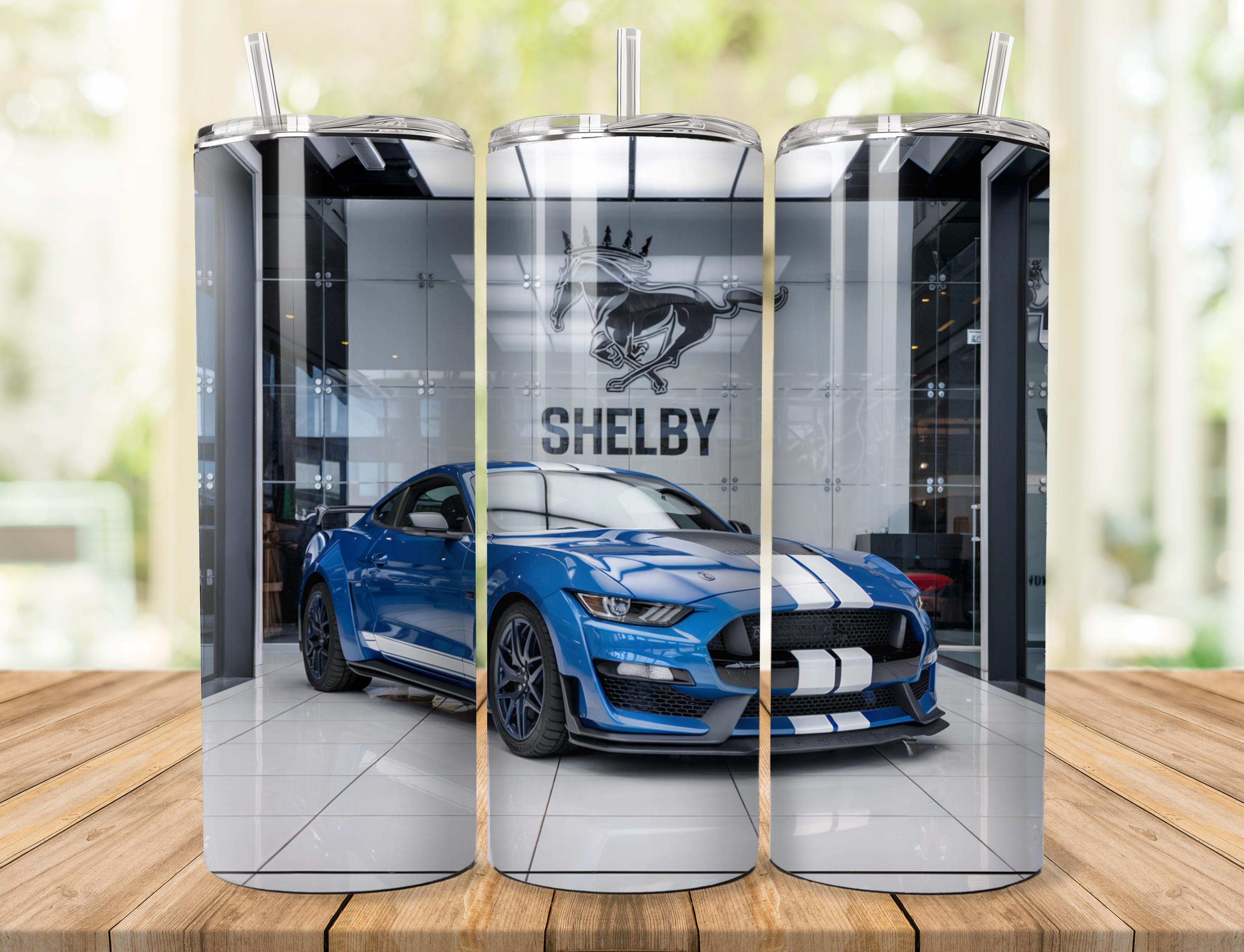 Shelby Mustang Sublimation Designs for for 20 Oz Skinny/straight Tumbler, Bundle of 2 Png Files ...
