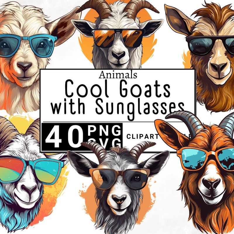 Watercolor Goats Svg - Etsy