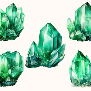 Emerald Clipart Watercolor May Birthstone, Wedding Ring Jewelry ...