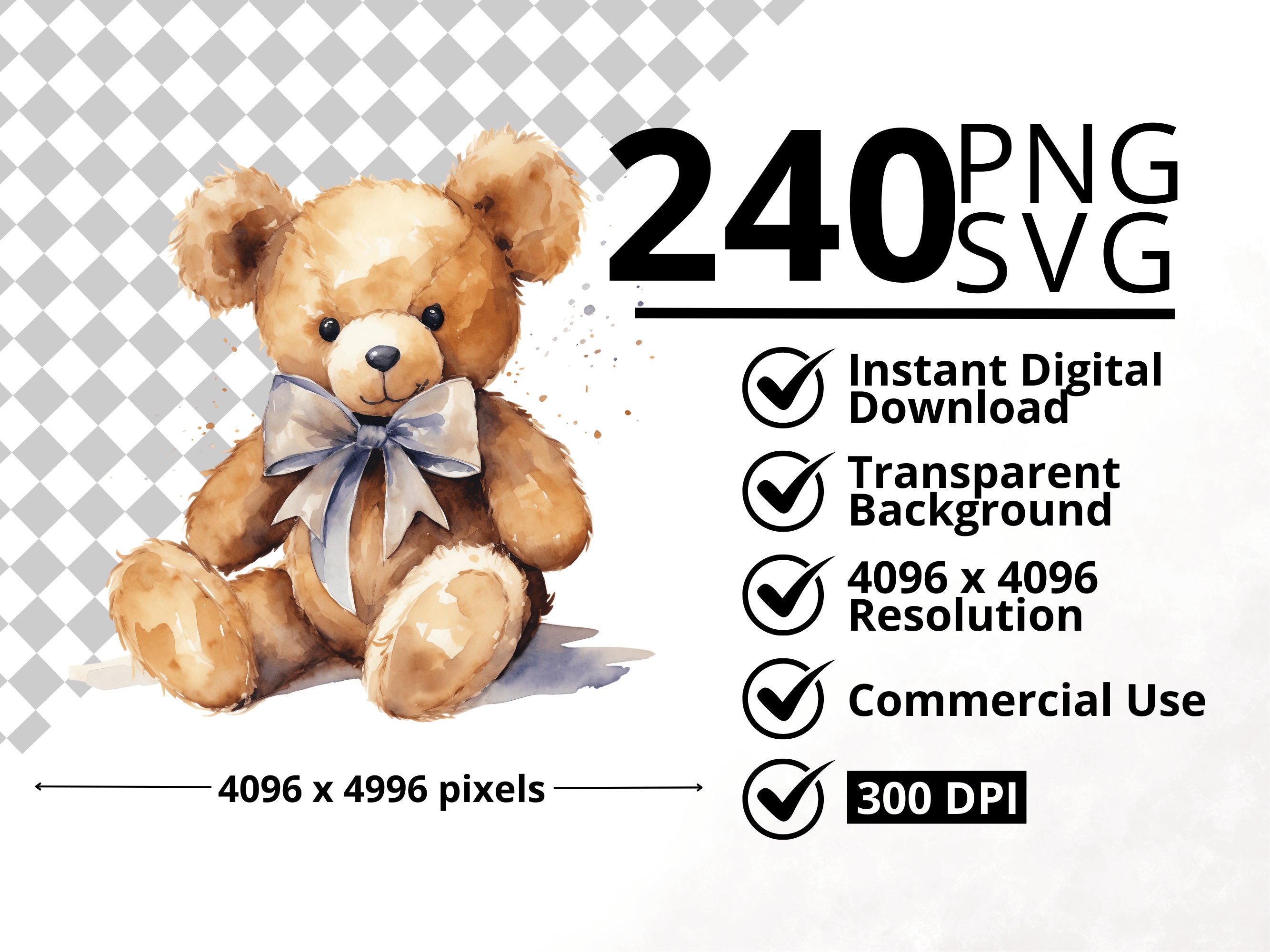 Baby Shower Clipart Bundle, Boy and Girl Gift, Watercolor Clip Art ...