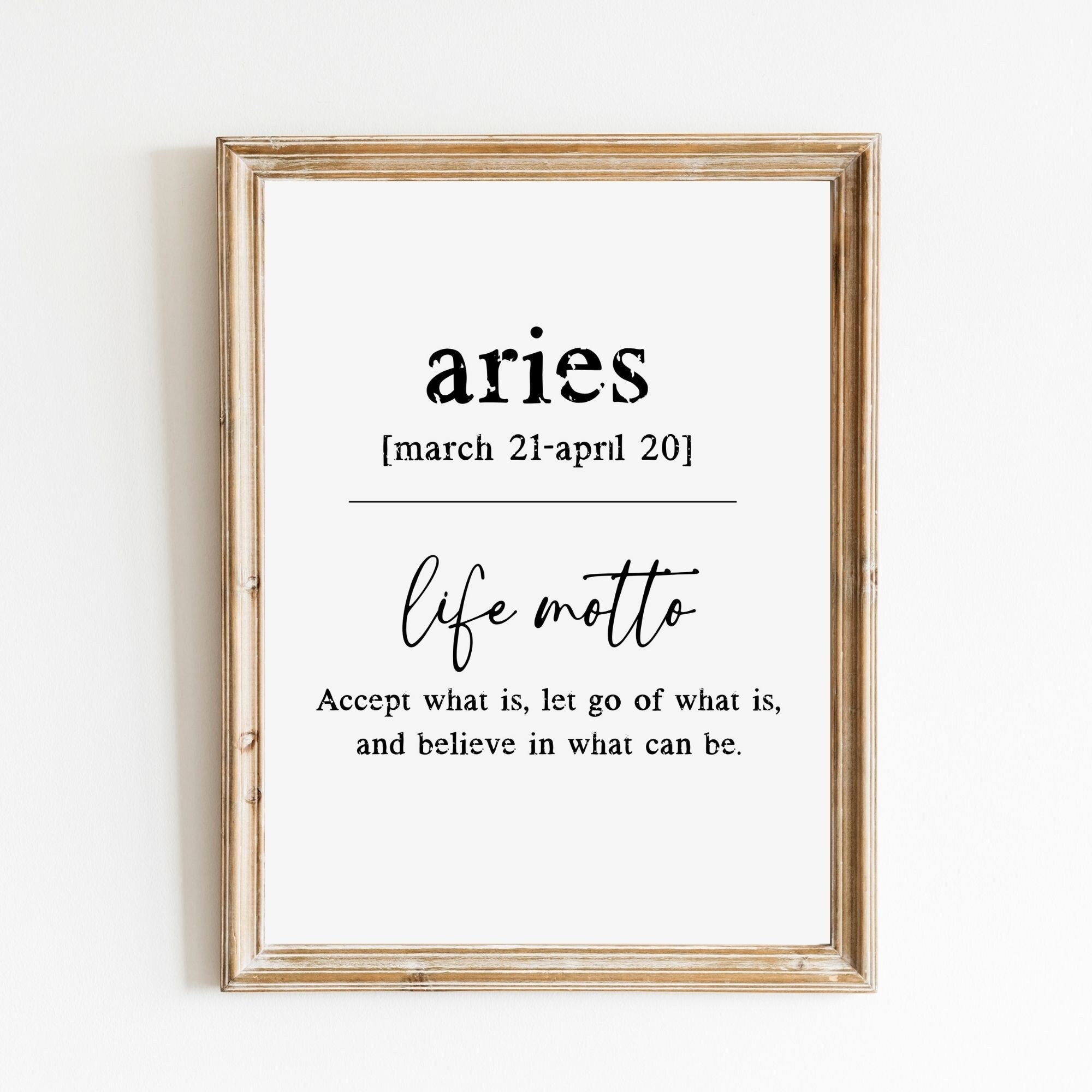 Aries Motto