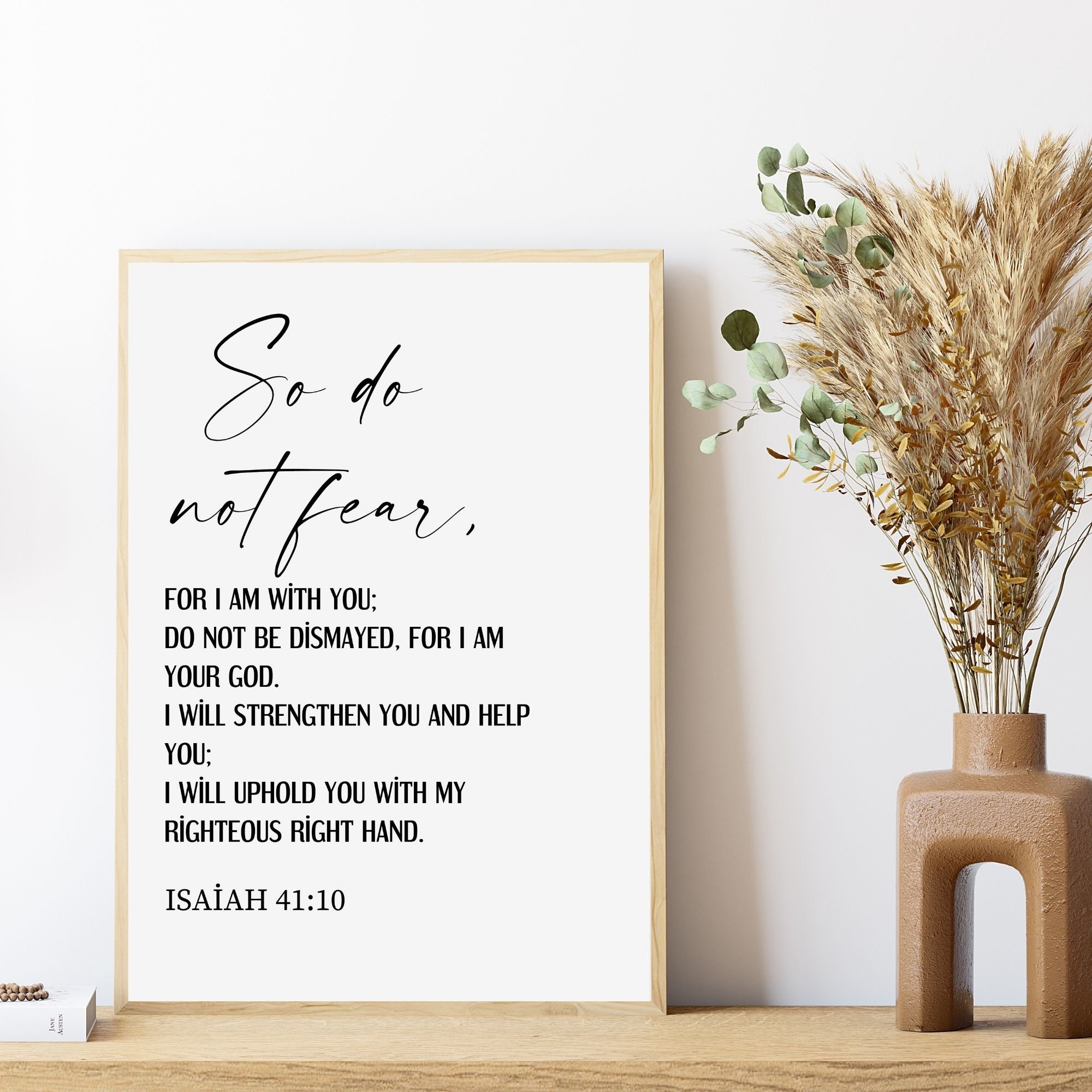 İSAİAH 41:10 Bible Verse Wall Art,christian Printable Wall Art ...