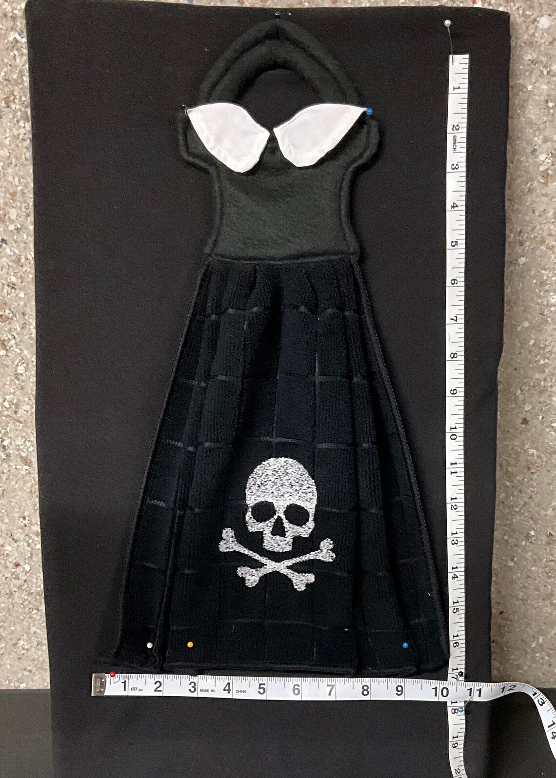 Wednesday Addams Inspired Skull Kitchen Towel - Etsy