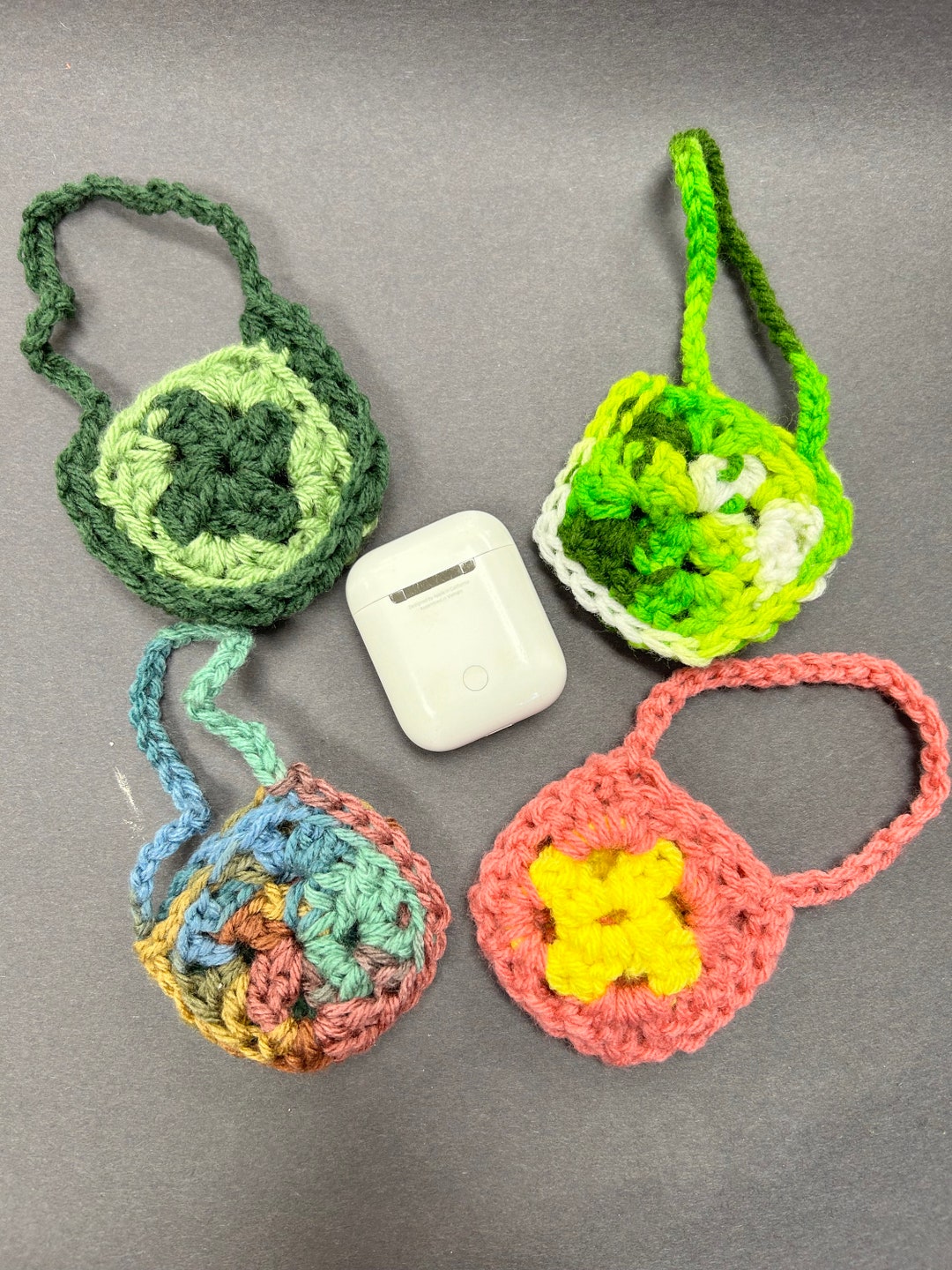 Crochet Ear Bud Holder,crochet Air Pod Holder Case - Etsy
