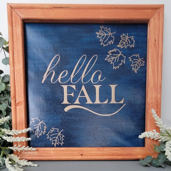 Blue Fall Decor - Etsy