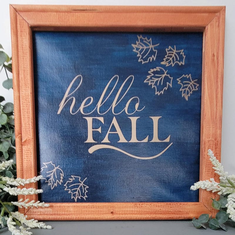 Blue Fall Decor - Etsy