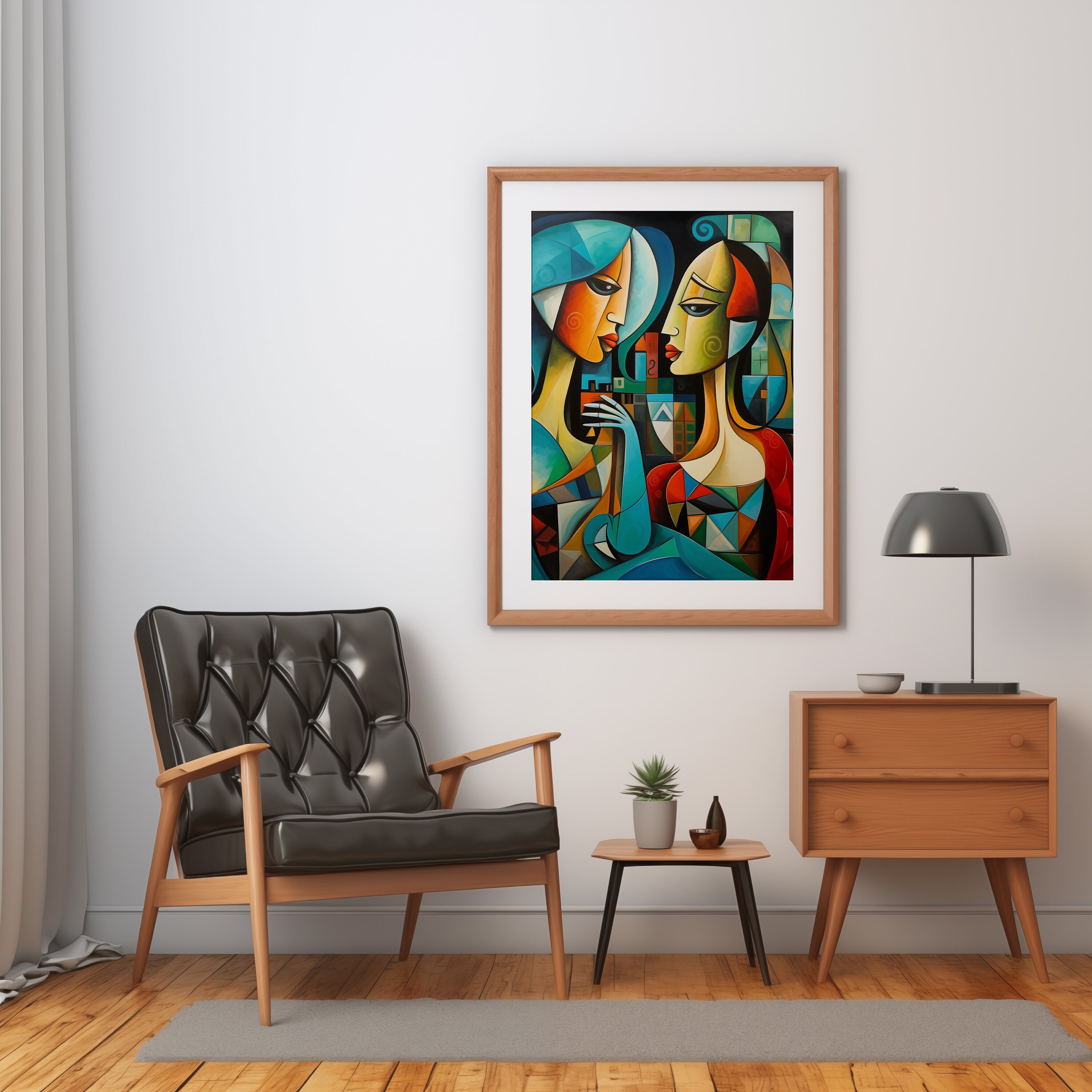 Picasso Inspired Print, Picasso Inspired Wall Art, Unconventional Human ...